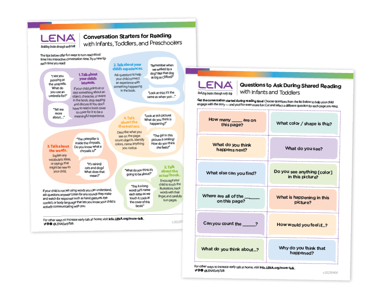 Download three free resources from LENA!
